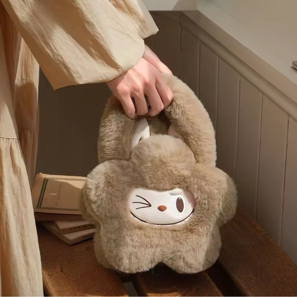 LABUBU | Bags | The Monsters Labubu Plush Flower Bag Brown | Poshmark
